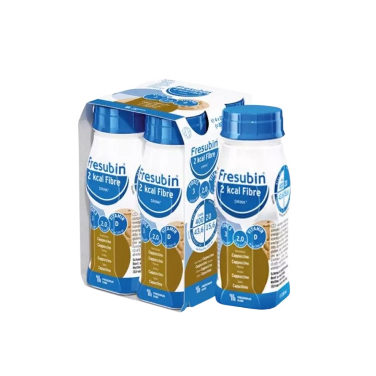 Fresubin 2 Kcal Fibre Drink Capuchino - Pack de 4 unidades – Promed, S.A.